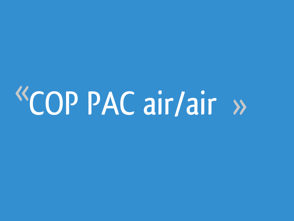 COP PAC air/air - 8 messages