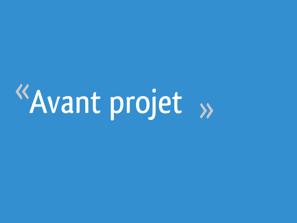 Avant projet - 12 messages