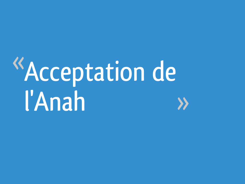 Acceptation De Lanah 8 Messages