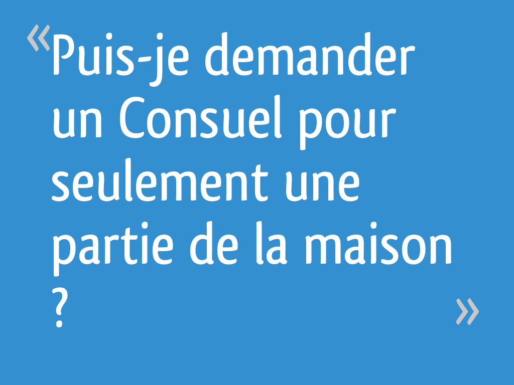 Question consuel - 9 messages