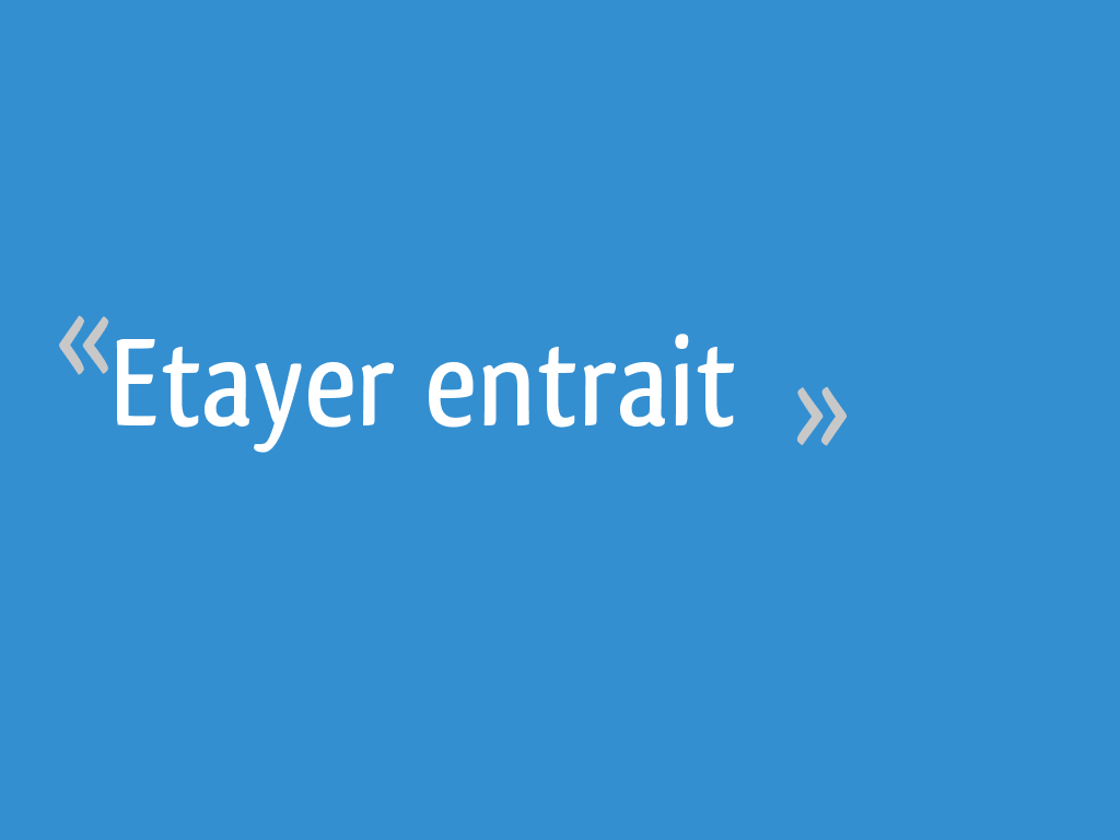 Etayer entrait - 7 messages